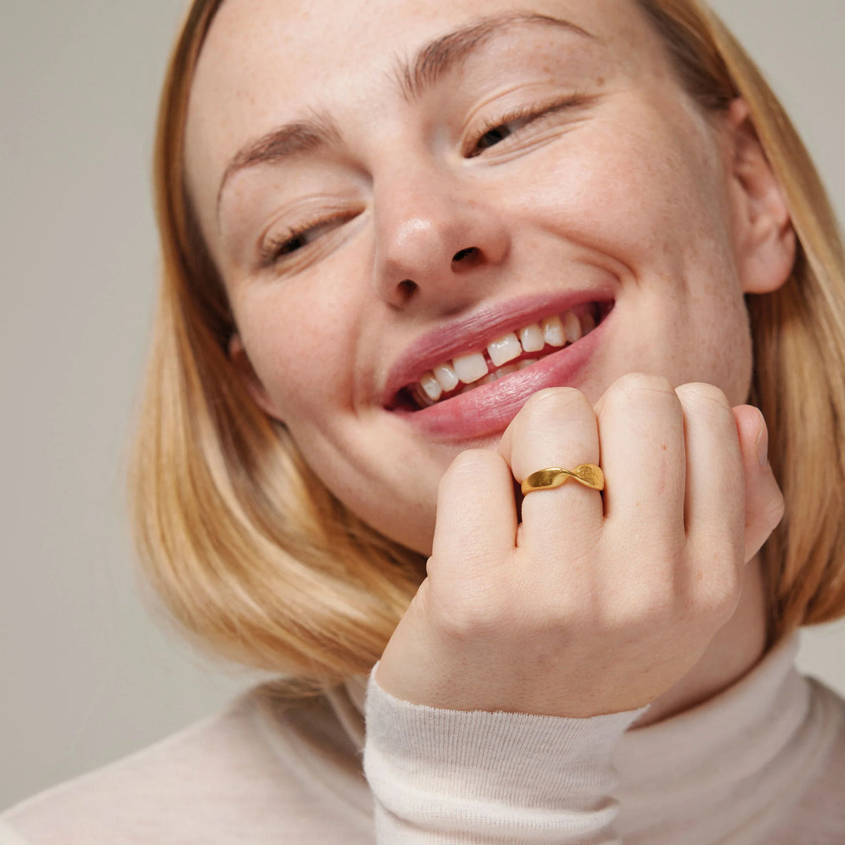 Adele Ring Gold Plated – Fox + Feather