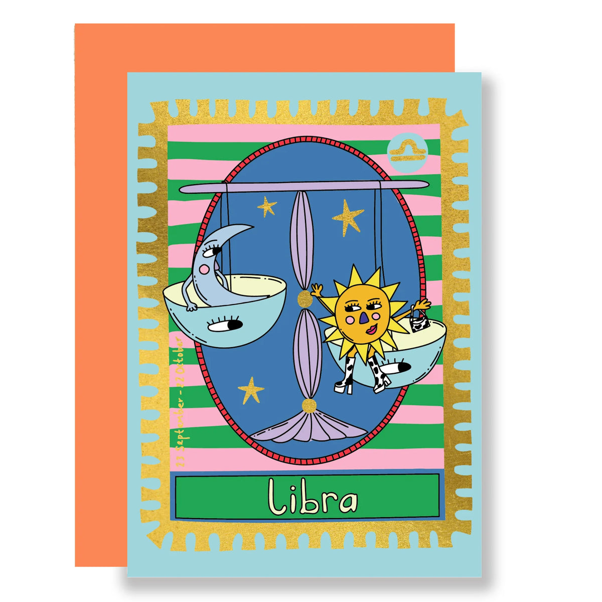 Zodiac Libra Greeting Card – Fox + Feather