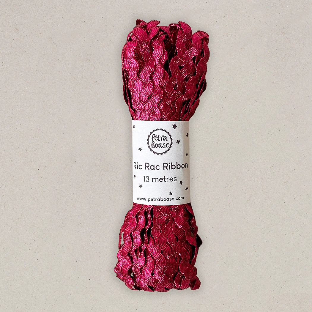 Pink Tourmaline Metallic Ric Rac Ribbon – Fox + Feather